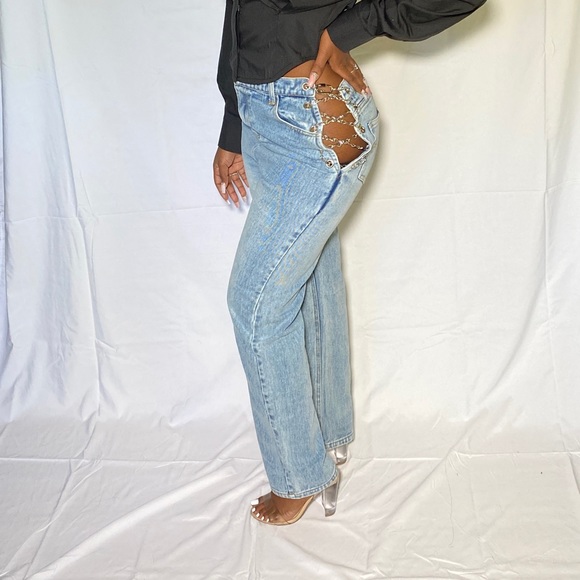 Fitsbymc | Jeans | Chain Side Jeans | Poshmark